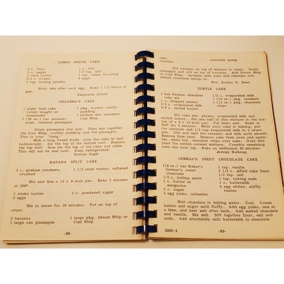 Kitchen | Vtg 1984 Gihon Elementary School Cookbook Parkersburg Wv Cook ...